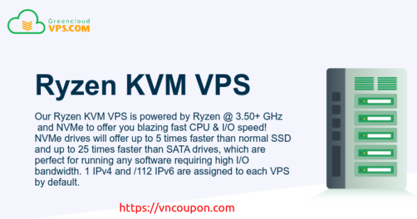 GreenCloud - KVM VPS 提供 with EPYC Gen2 & NVMe 最低 $15每年 - 野猪优惠码(yezhu.in)