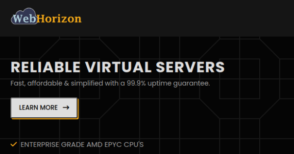 WebHorizon -日本 KVM VPS Promo 最低 $50每年 - 野猪优惠码(yezhu.in)