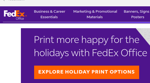 FedEx Office - Get 优惠20% $100 with $250 max折扣 - 野猪优惠码(yezhu.in)